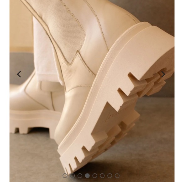 ALOHAS | Shoes | Alohas All Rounder White Leather Boots | Poshmark